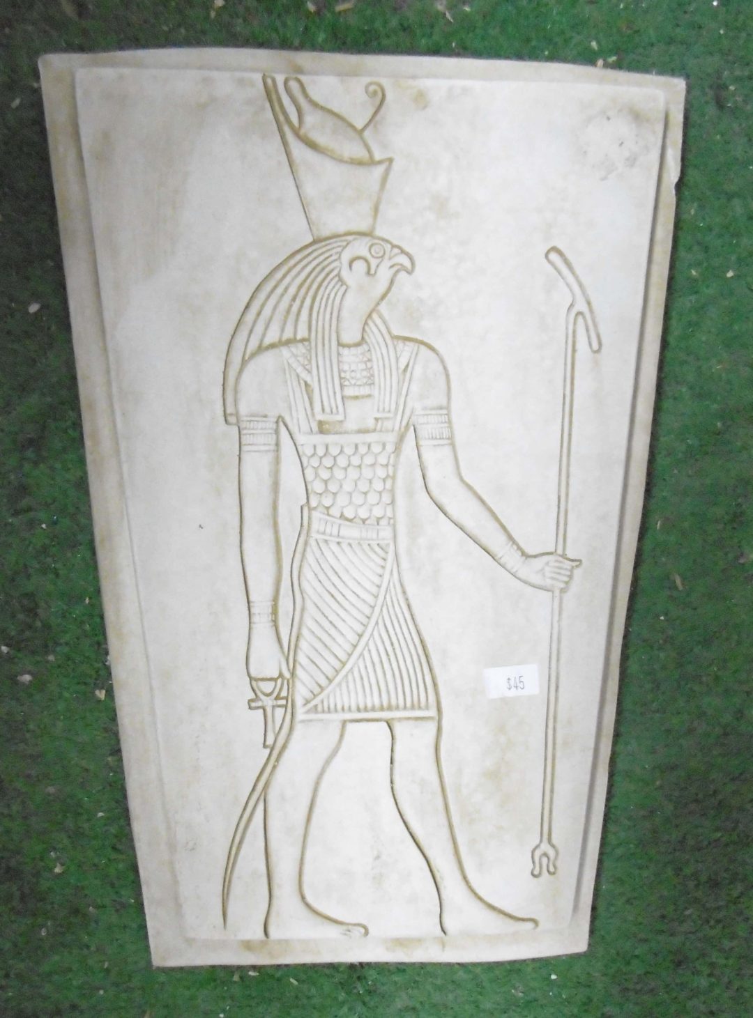 Egyptian Horus Concrete Plaque 9440 - Pots n Pots