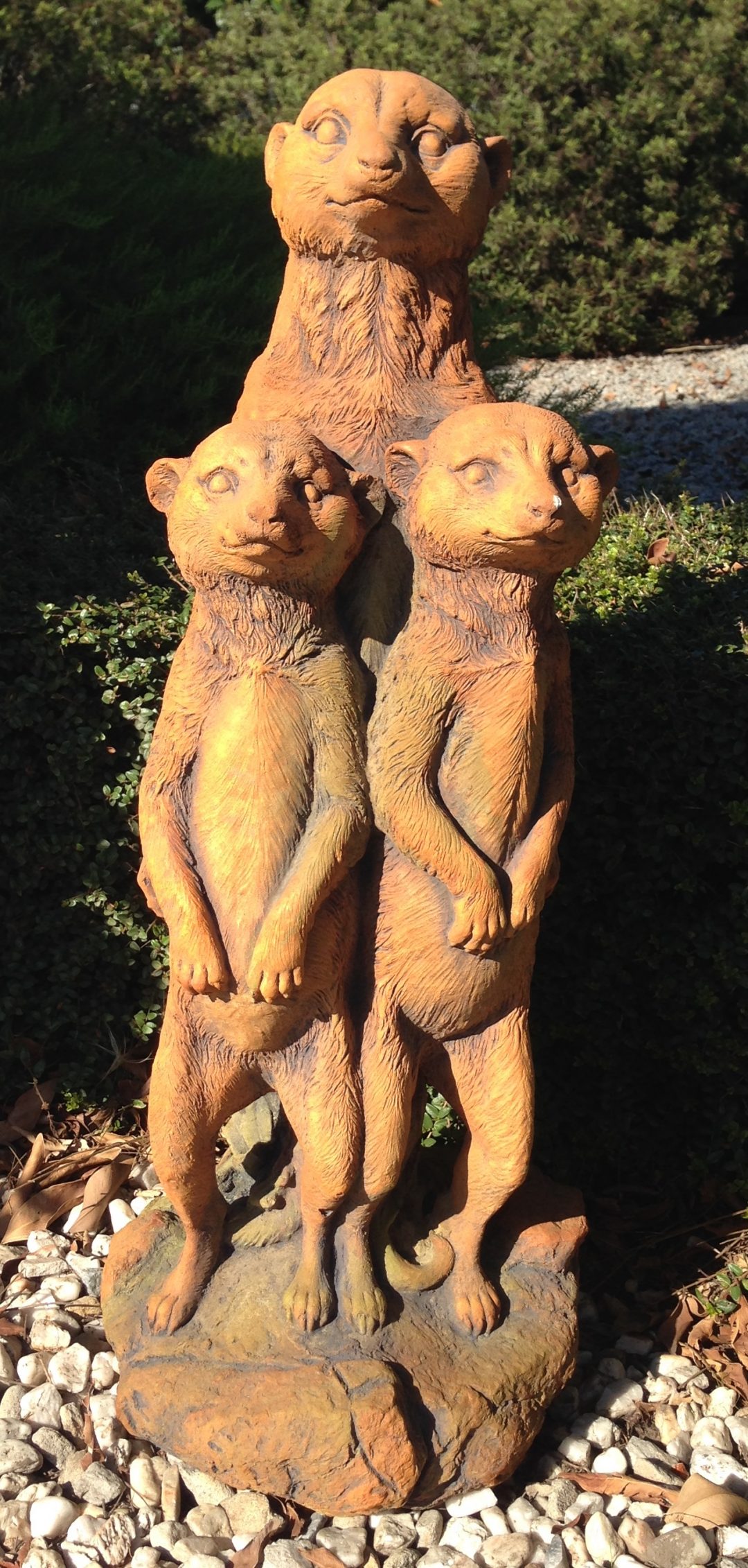 Meerkat Family Concrete Statue (1003) - Pots n Pots